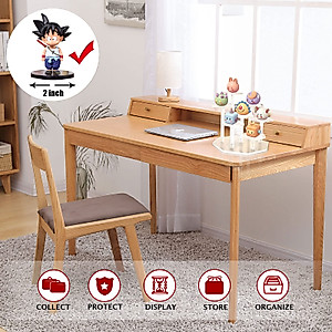 Acrylic Display Stand for Figures, Collectibles, Toys and Dolls, Jewelry, Action Figures Collection Organizer Holder, Cosmetic Items Display Risers, 7-Tier. (Clear)