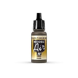Vallejo Model Air 71043 US Olive Drab (17ml)
