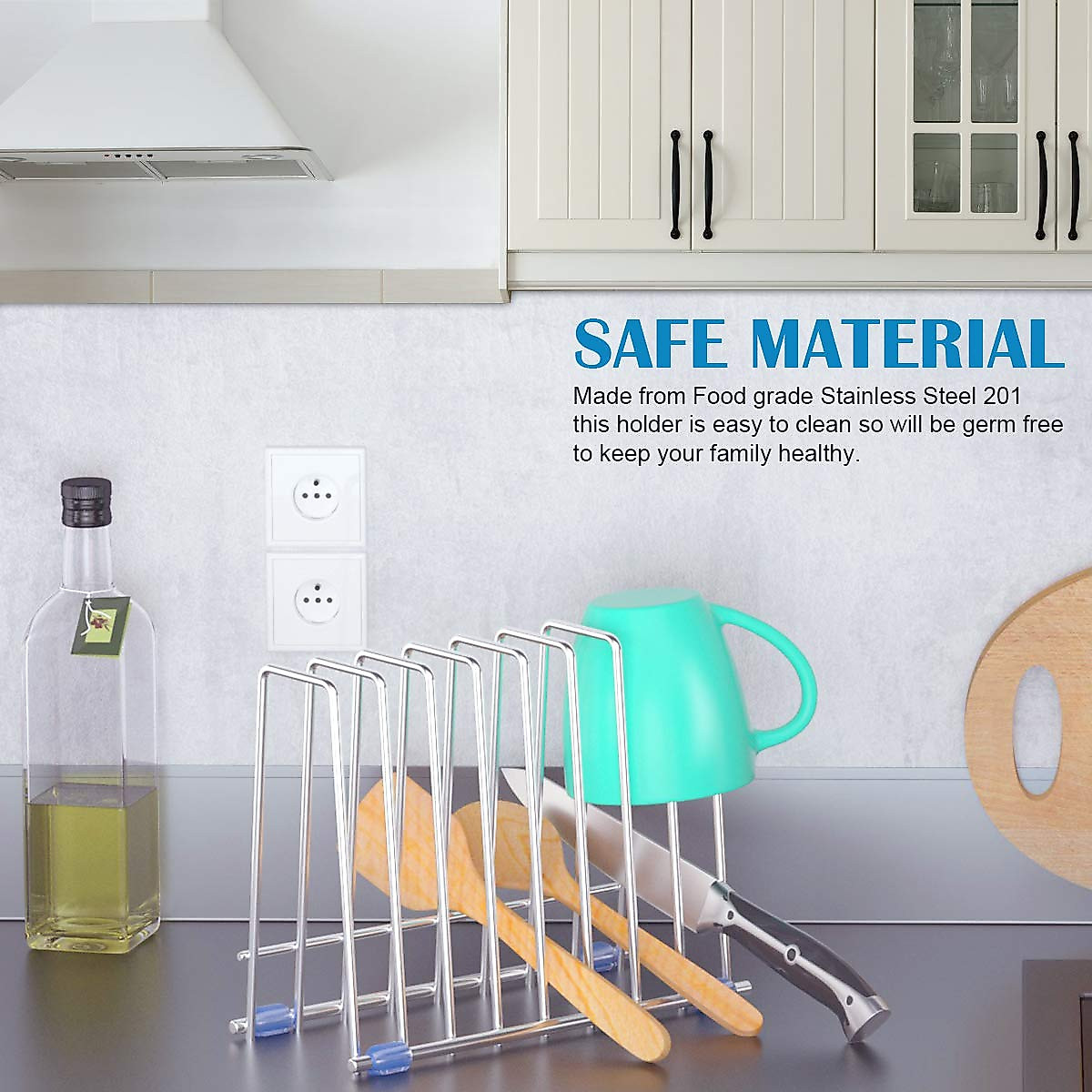 2 Pack Reusable Storage Bags Rack, Drying Rack for Storage Bags, Stainless Stand for Reusable Storage Bags, File Organizer Desktop Storage Book Shelf (2*Sliver)