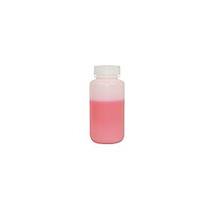 labForce 1155L47 Bottle, Wide Mouth Round, HDPE with PP Closure, 250mL, 12/Pack, 72/Case