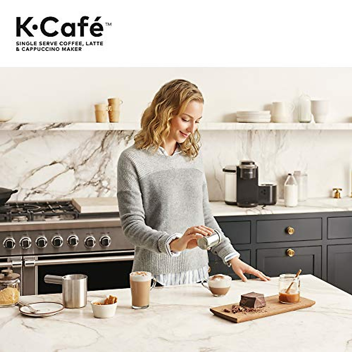 Keurig K-Café Single Serve & Carafe Coffee Maker with Starbucks Medium Roast Variety Pack, 96ct K-Cup Pods