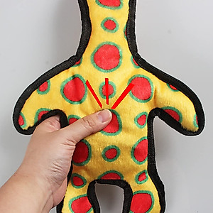 IFOYO Small Squeaky Dog Toys, Cute Animal Puppy Furry Toys Soft Plush Little Medium Dog Chew Toy Durable Stuffed Toys for Pet, Bill Duck