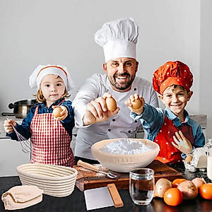 Bread Proofing Basket Set 9.6 Inch Oval & 10 Inch Round Banneton Proofing Baskets