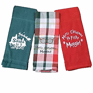 H Potte* Christmas Kitchen/Bathroom Towel Set Potter Gift