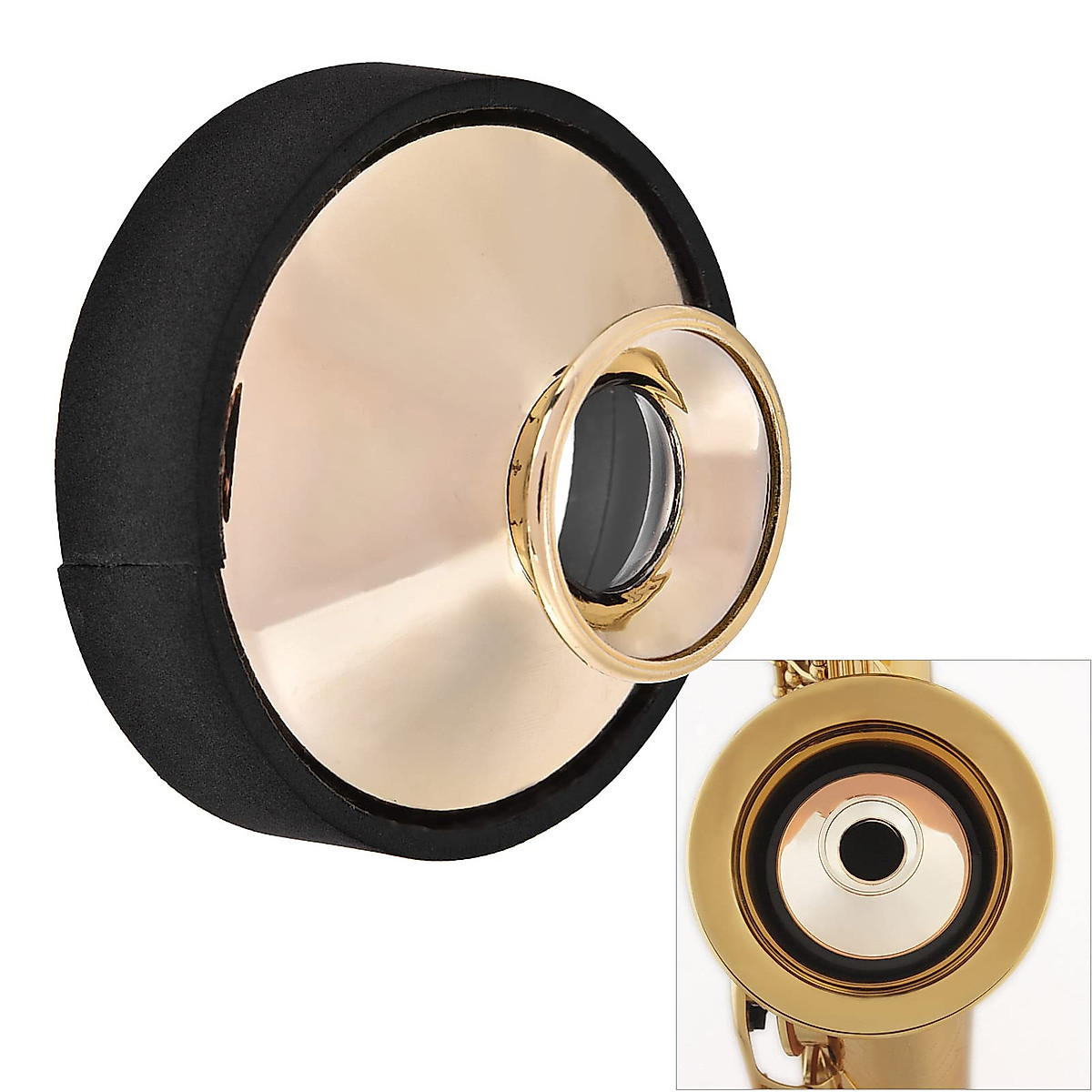 Tbest Alto Saxophone Mute Silencer, Lade Lightweight Plastic Sax Mute Saxophone Silencer Alto Saxophone Mute Sax Dampener Silencer Accessory alto saxophone mute