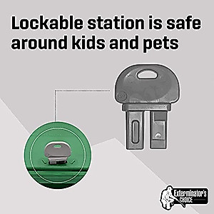 Exterminators Choice - 6 Pack Rat Bait Station Boxes with 1 Key - Heavy Duty Mouse Trap Poison Holder - Great for Catching Rats and Mice - Pest Control - Durable and Discreet