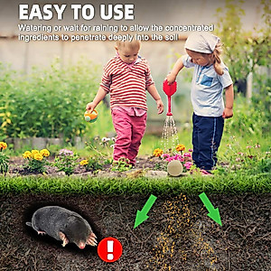 Mole Repellent for Lawns, Gopher Repellent, Mole & Vole Repellent, Mole Deterrent for Yard/Garden, Vole Repellent Outdoor,Mole and Gopher Repellent, Get Rid of Mole, Groundhog Repellent-12P