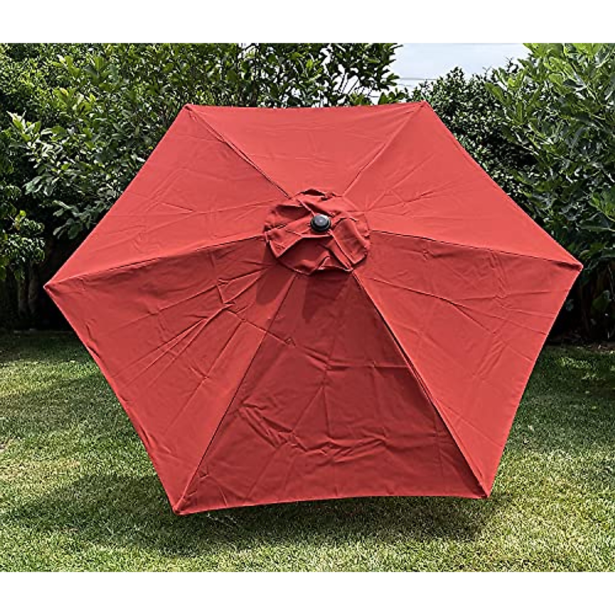 BELLRINO DECOR Replacement MEDIUM COFFEE/TAUPE STRONG & THICK Umbrella Canopy for 9ft 6 Ribs MEDIUM COFFEE/TAUPE (Canopy Only) (BRICK 96)