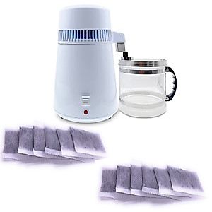 Xcivi Replacement Activated Charcoal Distiller Filters Compatible with Megahome and Other Countertop Water Distiller (12)