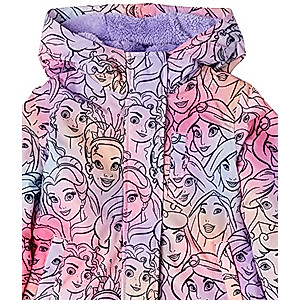 Amazon Essentials Disney | Marvel | Star Wars | Frozen | Princess Girls' Warm Puffer Coat (Previously Spotted Zebra), Princess/Ombre, Medium