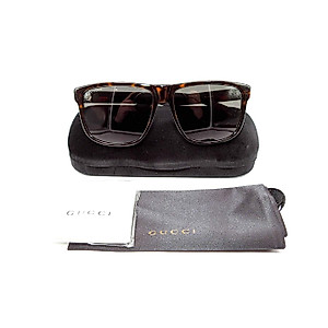 Gucci Polarized Grey Square Men's Sunglasses GG0010S 003 58