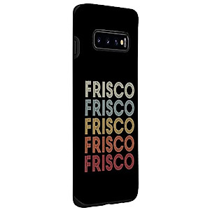 Galaxy S10 Frisco Texas Frisco TX Retro Vintage Text Case