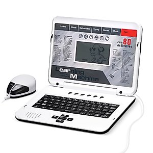 LESHITIAN Kids Laptop - 80 Learning Modes to Learn Alphabet, Words, Mathematics, Play Games and Music - Toy for Children Ages 5+