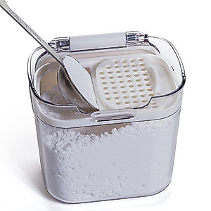 Progressive International Prepworks ProKeeper Kitchen Clear Food Baker's Kitchen Storage Organization Canister Set (Mini Multipurpose 1.5-Cup) (2-Piece)