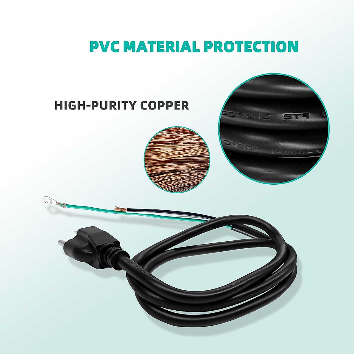 FIREGAS Power Cord FGS-TF39-DYX, Range Hood Power Cable for FGS-UBF39A575AC, FGS-UWF39A575AC, FGS-USF39A575AC Range Hood Power Wire