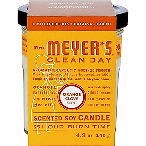 Mrs. Meyer's Clean Day Soy Candle - Orange Clove - 4.9 oz