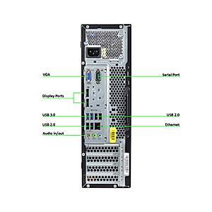 Lenovo ThinkCentre M83-SFF, Core i5-4570 3.2GHz, 16GB RAM, 480GB Solid State Drive, DVDRW, Windows 10 Pro 64bit, (Renewed)