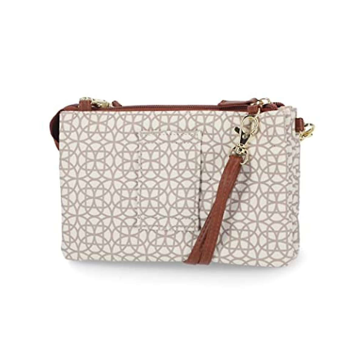 Mundi Brady RFID Wallet Purse Cell Phone Crossbody Bag For Women, Bridgehampton Sand