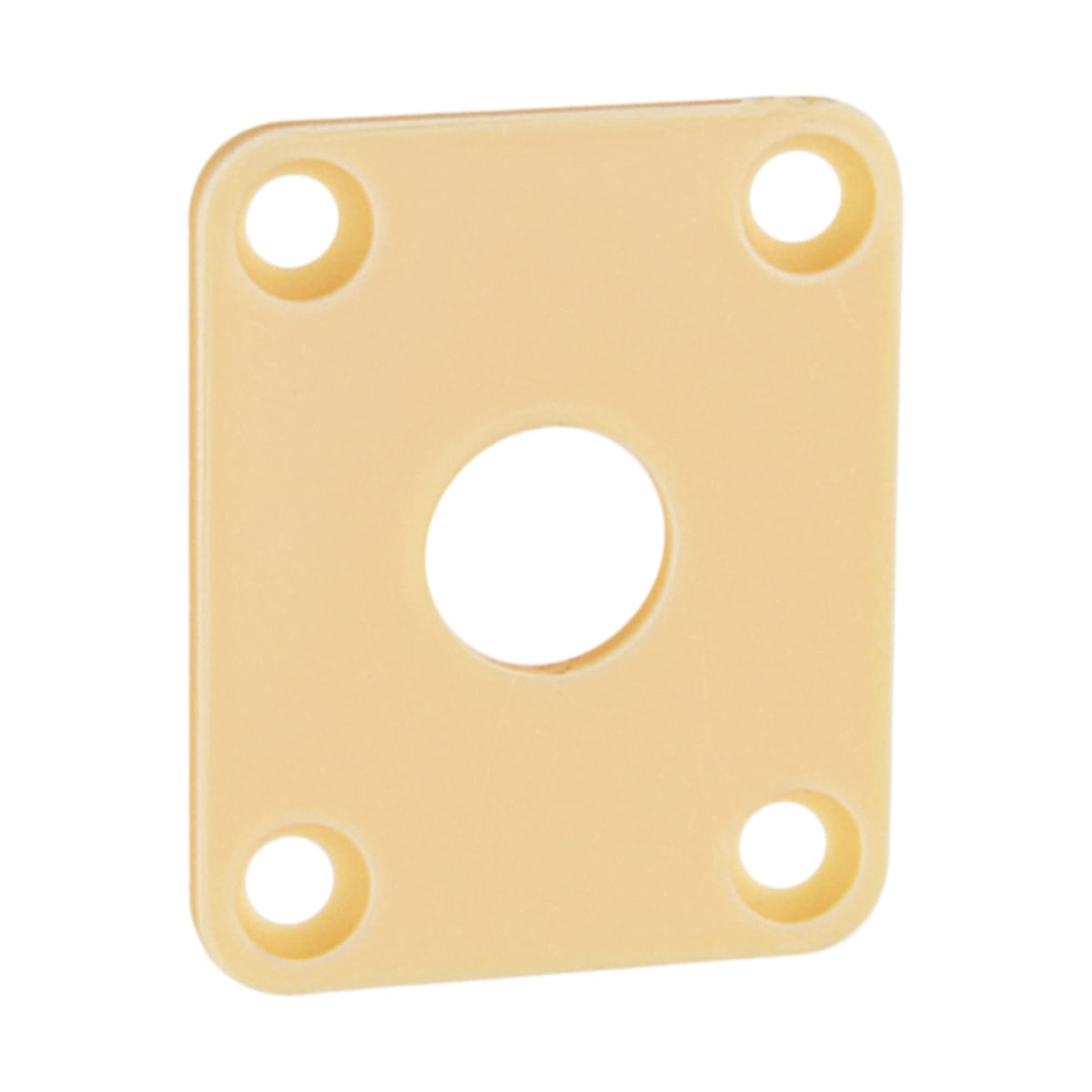 10Pcs Yootones Plastic Jack Plate Square Jackplates Compatible with Epiphone Les Paul Guitar (Yellow)