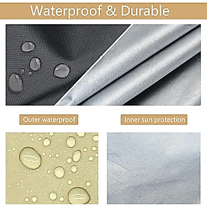 PLUSLEYSC Seat Patio Swing Seat Cover, Waterproof Thickened 900D 2/3 Seat Chair Bench Replacement, General Heavy Duty Swing Seat Cover