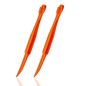 Orange Peeler tools Plastic Orange Peeler Citrus Remover Easy Open Citrus Lemon Citrus Peel Cutter Vegetable Slicer Fruit Tools Kitchen Gadgets (Orange 2 Pack)