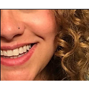 D.Bella 18G 20G Threadless Push in Nose Studs for Women Surgical Steel Straight Bar Nose Rings Studs 2mm 3mm 4mm Diamond CZ Nose Piercings Nostril Piercing Jewelry