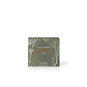 Laura Biagiotti Roma for Men Classic and Elegant Scent - Opens with Grapefruit, Bergamot and Basil - Reveals Your Seductive and Masculine Side - Perfect for Date Night - 1.3 oz EDT Spray