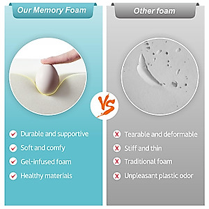 MUUEGM Folding Mattress Tri-Fold Memory Foam Mattress Topper 4 Inch Single Size,Foldable Mattress with Washable Cover Portable Mattress Mat for Camping/RV/Yoga,Guest Beds,CertiPUR-US Certified