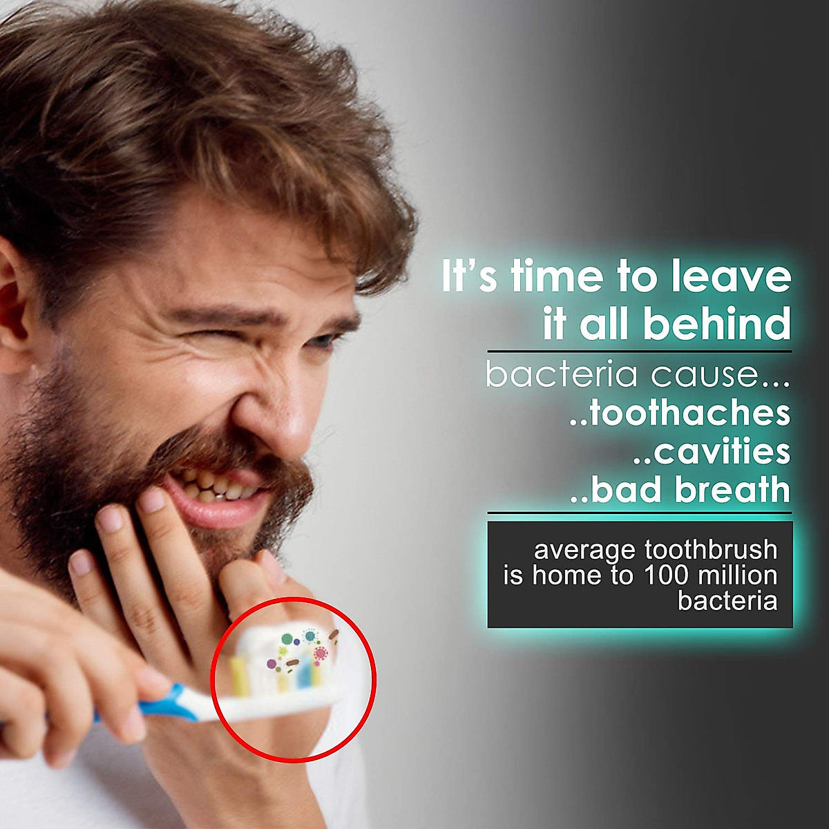 TAISHAN UV Sanitizer Toothbrush Case，Rechargeable Portable Mini Travel Toothbrush Holder,Fits All Toothbrushes for Both Electric and Manual Toothbrushes,Safety Feature, for Home and Travel