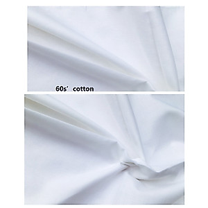 CoCoUSM Womens Large Soft White Embroidered Handkerchiefs - 60s Cotton Square 17"