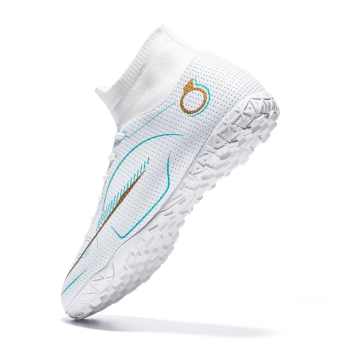 Football Shoes Mens Zapatos de Futbol para Hombres Indoor Soccer Shoes Football Boots Tacos de Futbol para Hombre Soccer Cleats White