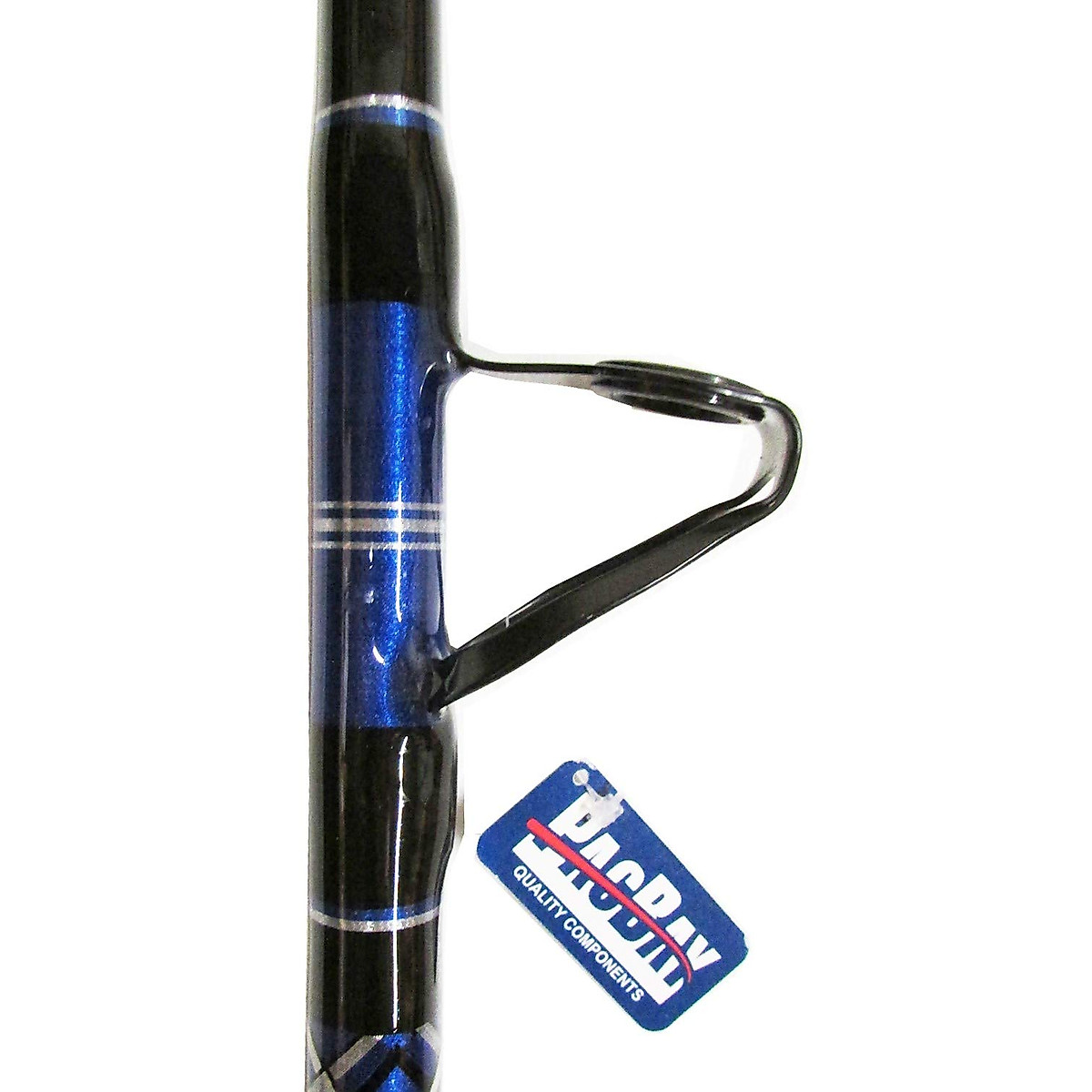 Xcaliber Marine Pair of (2) Inshore Series 6' 50-80 lb Saltwater Boat RODS (Blue and Silver)