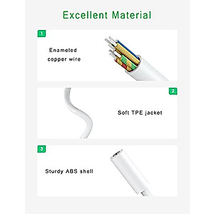 Lightning to 3.5 mm Headphone Jack Adapter, [Apple MFi Certified] 2 Pack iPhone 3.5mm Headphones/Earphones Jack Aux Audio Dongle Adapter Compatible with iPhone 13 12 11 XS XR X 8 7 SE [Not for Call]