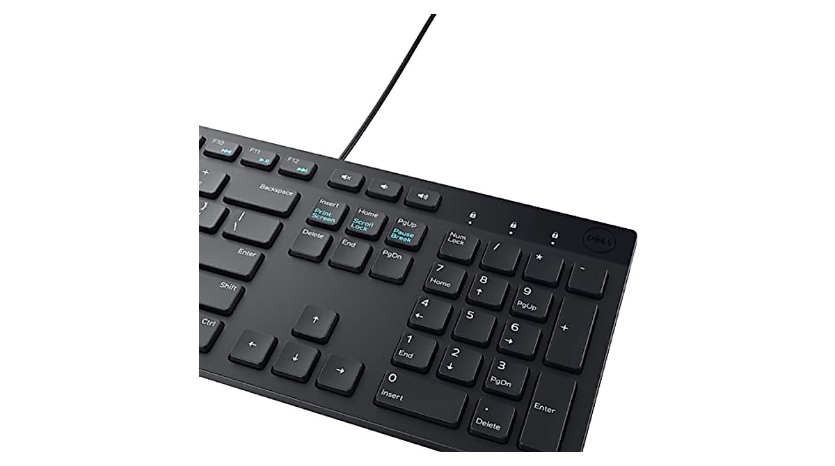 Dell Wired Keyboard and Mouse - KM300C for Productivity