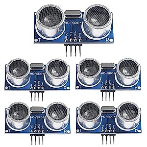 AOICRIE 5pcs HC-SR04 Ultrasonic Sensor Distance Module for Nano Robot XBee ZigBee by ElecRight for Ultrasonic Proximity Sensors Motion Detectors (5PCS)