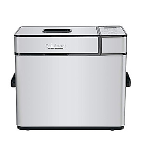 Cuisinart CBK-100SSFR 2-Pound Programmable Breadmaker (Renewed), Stainless Steel, Silver