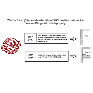 Window Wedge | Made in USA |, Window Stopper to Baby Proof and Child Proof Providing Safety for Baby, Window Security and Overall Better Home Security (4 Total, 2 Two Packs)