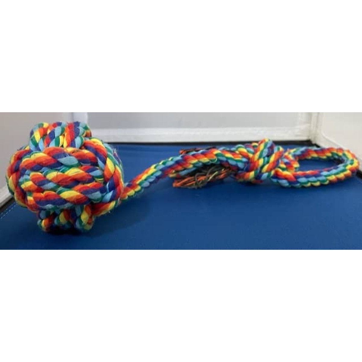 Dog Chew Toys, Set of 4 Dog Rope Toys for Aggressive Chewers, Dog Toys with Safe Material, for Playtime and Teeth Cleaning