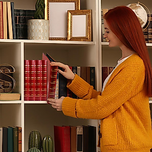 WOT I Deluxe Trading Card Binder, 540 Pockets Collectible Card Binder Sleeves, Refillable Leather 3 Ring Binder with Double Sided Pockets for Holding Cherished Cards - Red