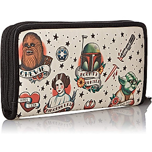 Loungefly Star Wars Tattoo Flash Print Faux Wallet, Multi, One Size