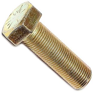 Hard-to-Find Fastener 014973254841 Grade 8 Fine Hex Cap Screws, 5/8-18 x 2, Piece-10, yellow