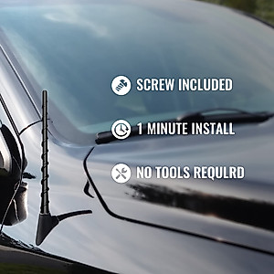 VOFONO Antenna for Dodge Ram 1500 2500 3500 2009-2023, Truck Dodge Ram 1500 Accessories, 7 Inch Short Dodge Ram 1500 Antenna Replacement Upgrade Car AM FM Recetion