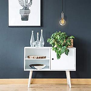 Globe Electric 60W Vintage Edison G30 Vanity Tungsten Incandescent Filament Light Bulb, E26 Standard Base, 245 Lumens