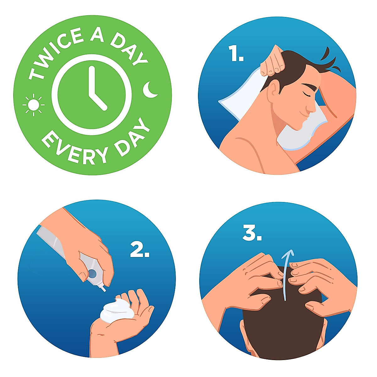 Men's Rogaine 5% Minoxidil Foam for Hair Loss and Hair Regrowth, Topical Treatment for Thinning Hair, 3-Month Supply, 2.11 Ounce, 3 Count (Pack of 1)