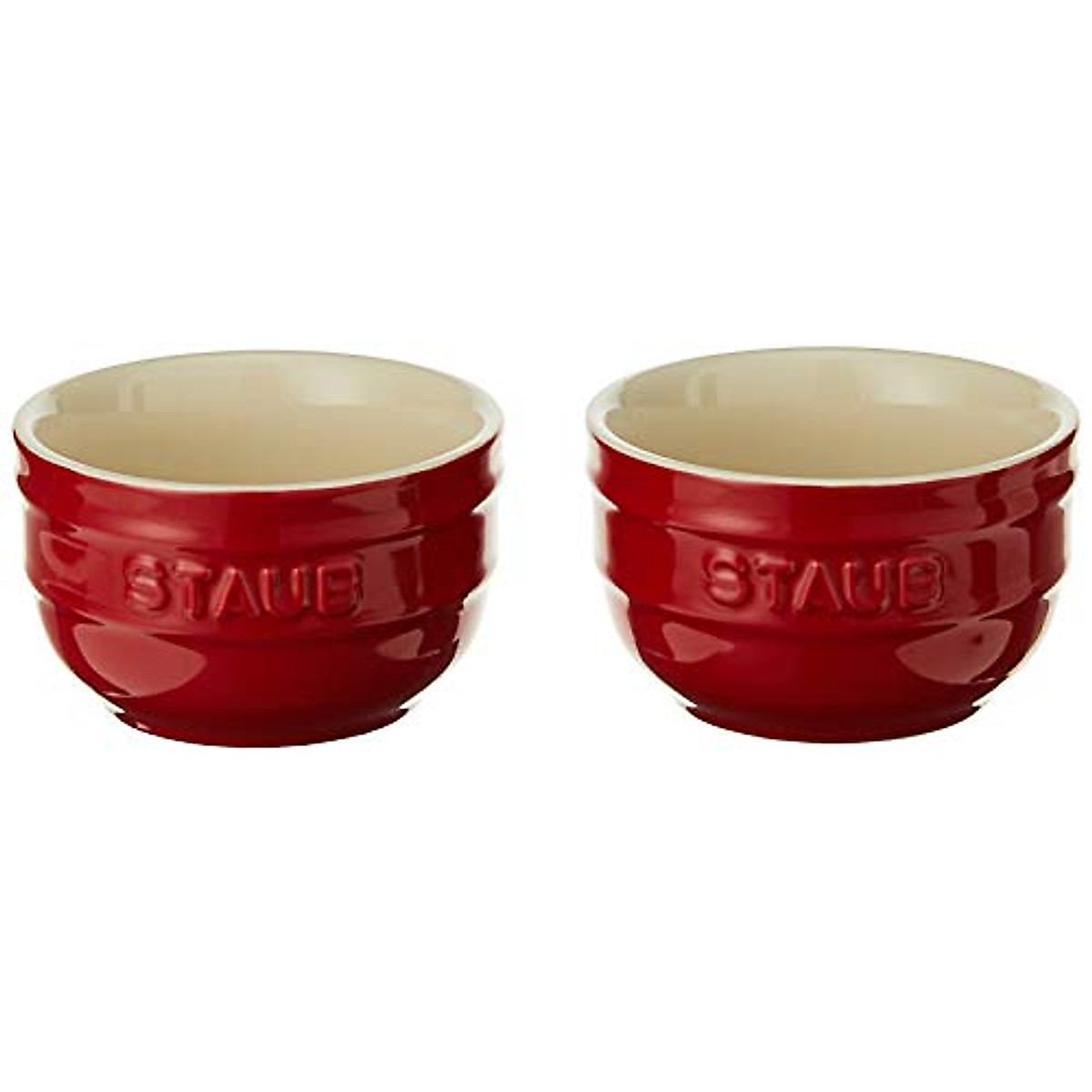 STAUB Ceramics Prep Bowl Set, 2-piece, Cherry