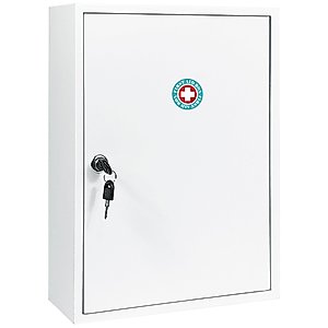 Royxen Medicine Cabinet with Lock, Locking Cabinet for Medication, Medicine Cabinet with Keys, Wooden