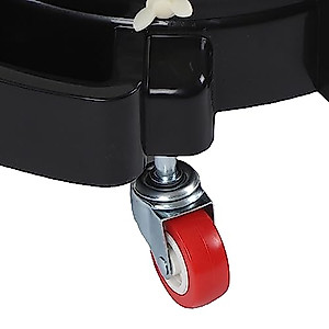 Feya Rolling Bucket Dolly Heavy Duty Multifunctional Rolling Dolly with 5 Swivel Casters Construction