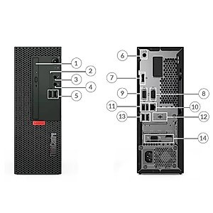 Lenovo Newest ThinkCentre M70c Business Desktop, Intel 8-Core i7-10700F, 32GB RAM 1TB SSD 1TB HDD, AMD Radeon 520 Graphics GDDR5, HDMI, DVD, Serial Port, Windows 10 Pro (11GJS00B00)