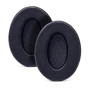 WC PadZ Velour - The Ultimate Upgraded Earpads by Wicked Cushions - Compatible with Audio Technica, HyperX, SteelSeries Arctis & More - Extra Thick - Bigger Opening - Softer Memory Foam | (Black)