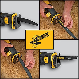 DEWALT 20V MAX* XR Reciprocating Saw, Compact, Tool Only (DCS367B)